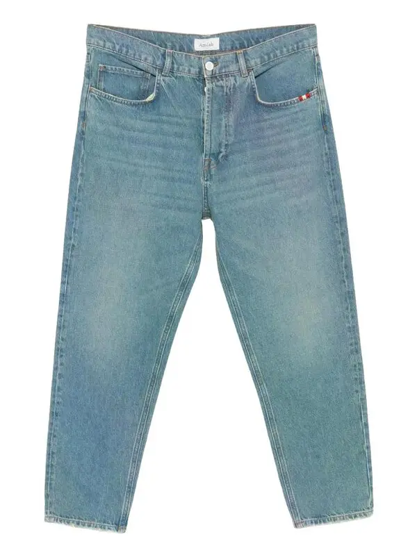 AMISH Jeremiah Striped Jeans - Blue