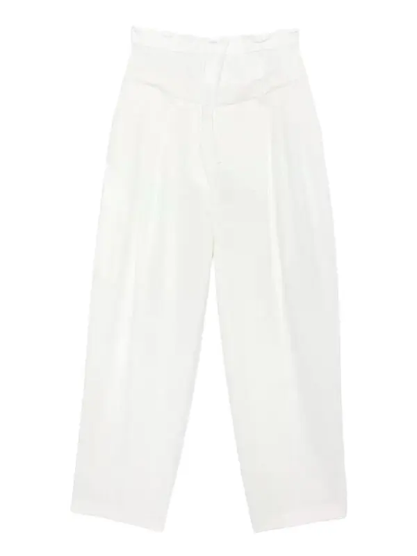 SYSTEM Belt-loop Drawstring Trousers - Neutrals