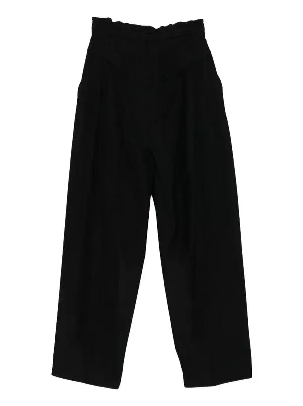 SYSTEM Pleated Trousers - Black