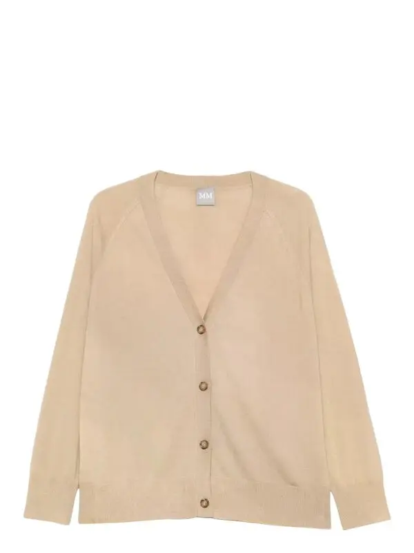 Max Mara Clarino V-neck Buttoned Cardigan - Neutrals