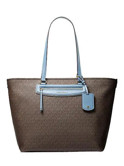Michael Kors Jet Set Travel Extra-large Signature Logo Tote Bag - Blue