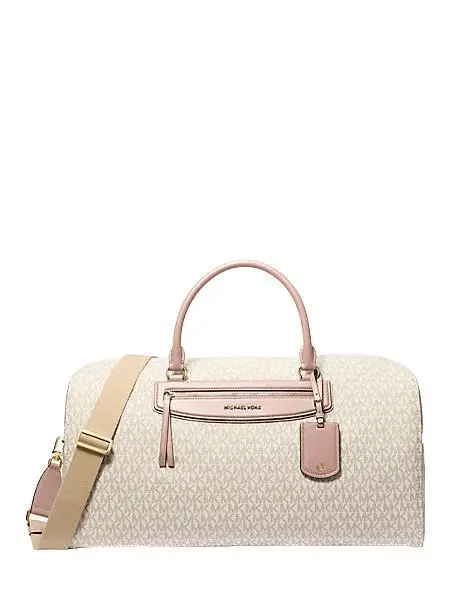 Michael Kors Jet Set Travel Extra-large Signature Logo Weekender Bag - Pink