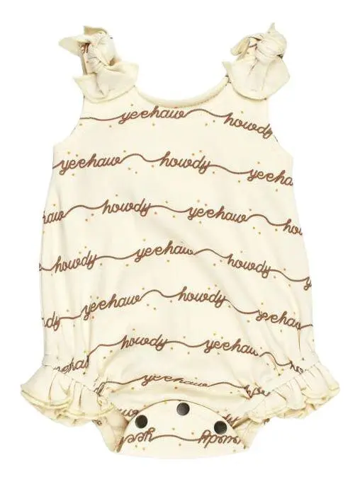 L'OVEDBABY Bow Tie Organic Cotton Bodysuit - Howdy