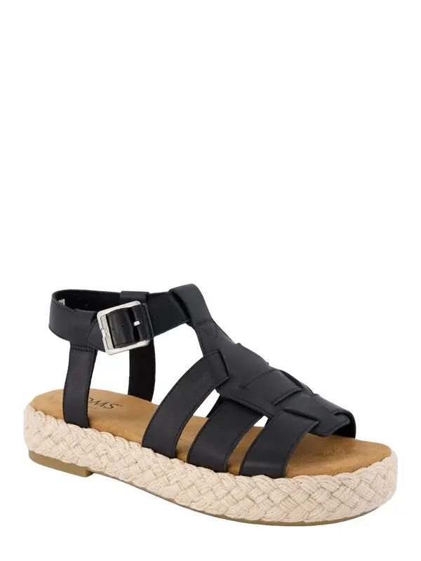Toms Jac Platform Fisherman Sandal - Black