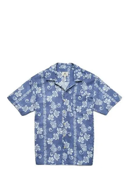 SURFSIDE SUPPLY CO. Mariner Camp Collar Shirt - Hawaii Blue