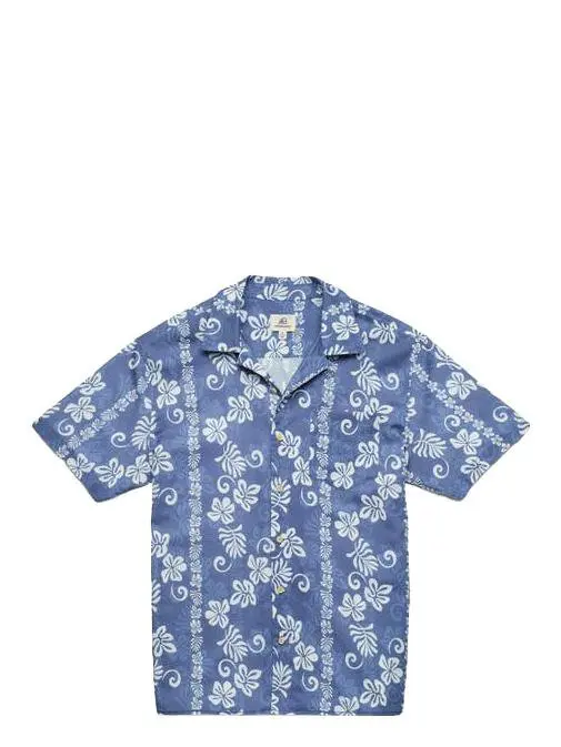 SURFSIDE SUPPLY CO. Mariner Camp Collar Shirt - Hawaii Blue