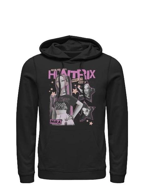KPOP DEMON HUNTERS K-pop Demon Hunters Huntrix Mira Graphic Hoodie - Black