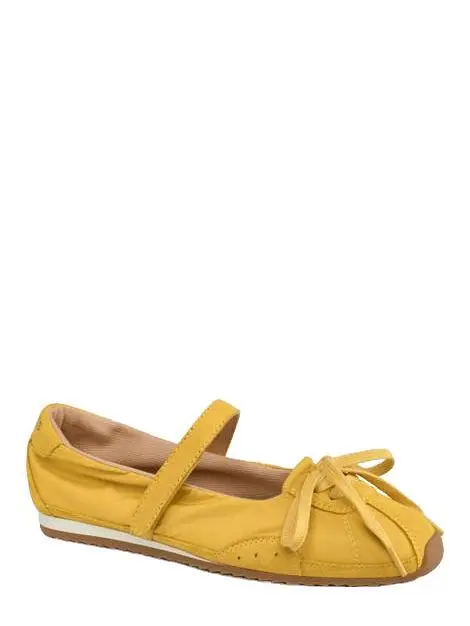 J/SLIDES NYC Pavia Mary Jane Sneaker - Mustard