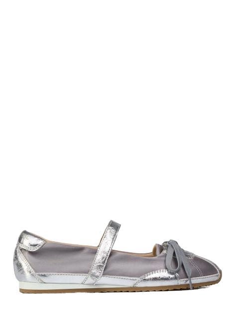 J/SLIDES NYC Pavia Mary Jane Sneaker - Silver