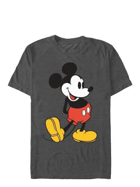 MICKEY & FRIENDS Large Pose Graphic T-shirt - Charcoal Heather