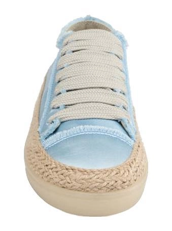 J/SLIDES NYC Hilda Satin Sneaker - Aqua