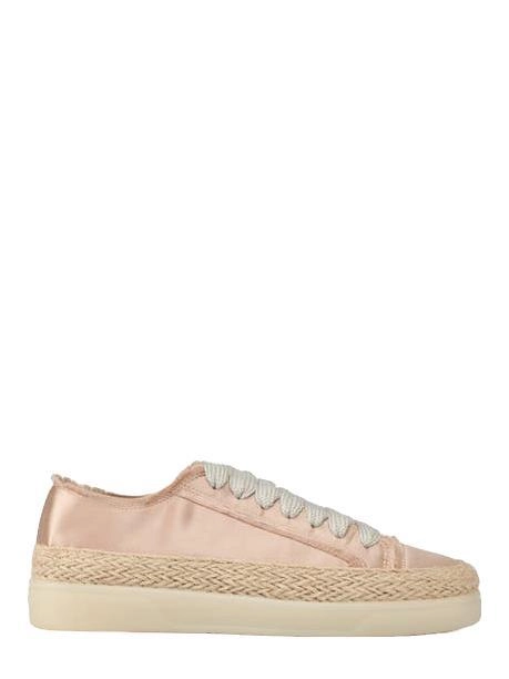 J/SLIDES NYC Hilda Satin Sneaker - Champagne