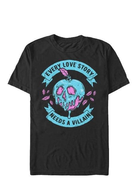 Disney Every Love Story Needs A Villain T-shirt - Black