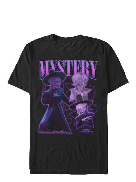 KPOP DEMON HUNTERS Mystery Saja Collage T Shirt - Black