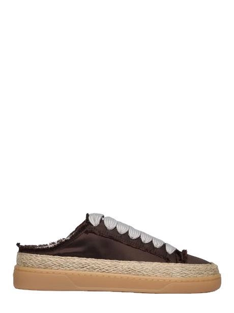 J/SLIDES NYC Henlen Satin Mule Sneaker - Brown