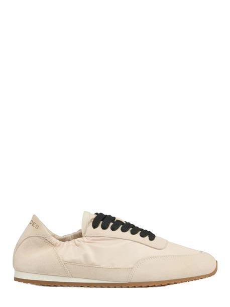J/SLIDES NYC Prisha Suede And Nylon Lace-up Sneakers - White