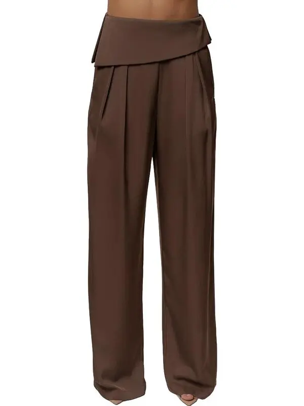 JLUXLABEL Executive Trousers - Chocolate
