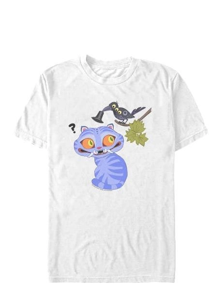 KPOP DEMON HUNTERS Derpy And Magpie Short Sleeve Graphic T-shirt - White
