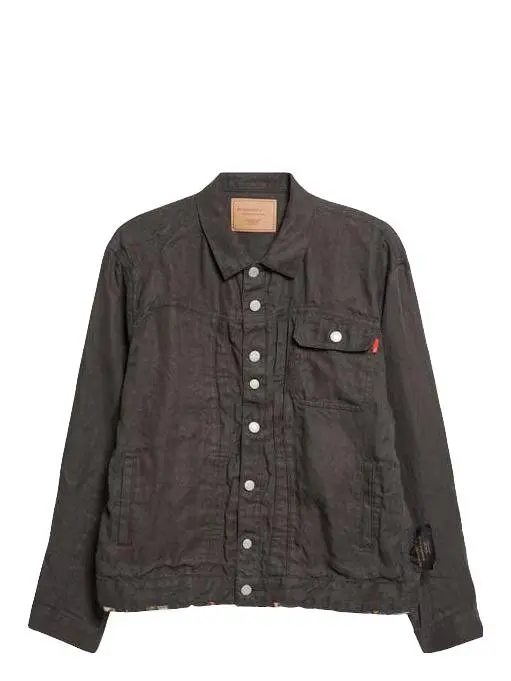 UNDERCOVERISM Linen Denim Jacket - Khaki Gray