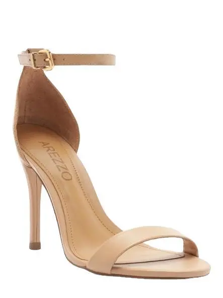 AREZZO Isabelli Ankle Strap Sandal - Beige