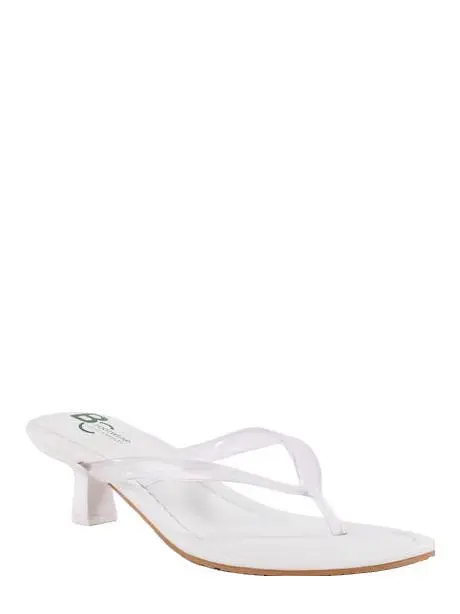 Bc Footwear Starburst Kitten Heel Sandal - White Clear