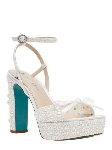 Betsey Johnson Enola Platform Sandal - Pearl