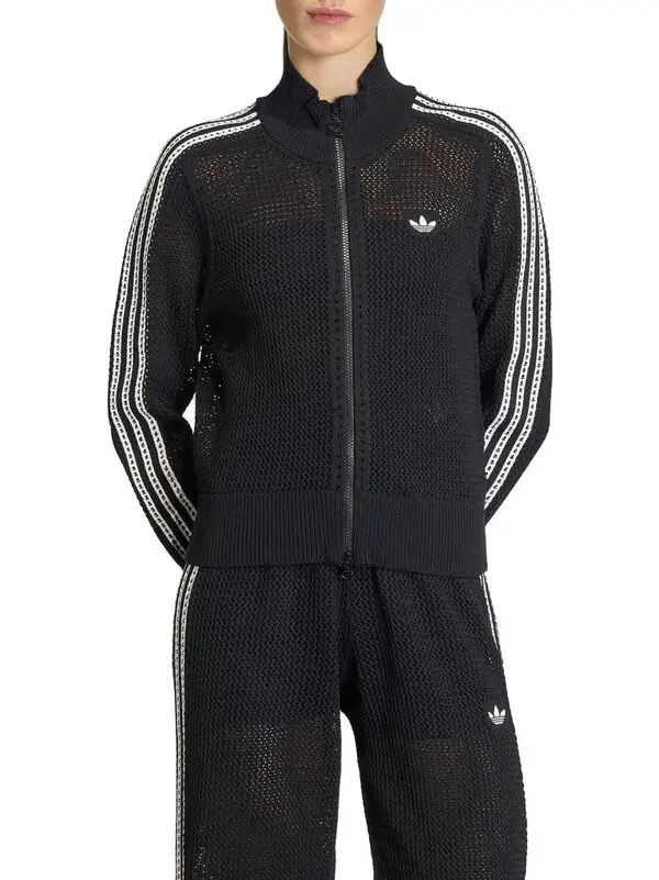 ADIDAS ORIGINALS Open Knit Track Jacket - Black