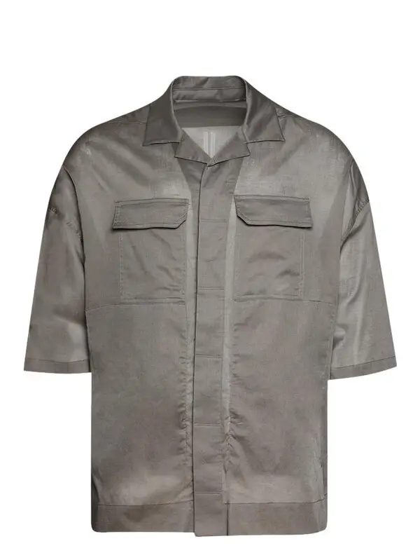Rick Owens Magnum Tommy Shirt Dust - Gray