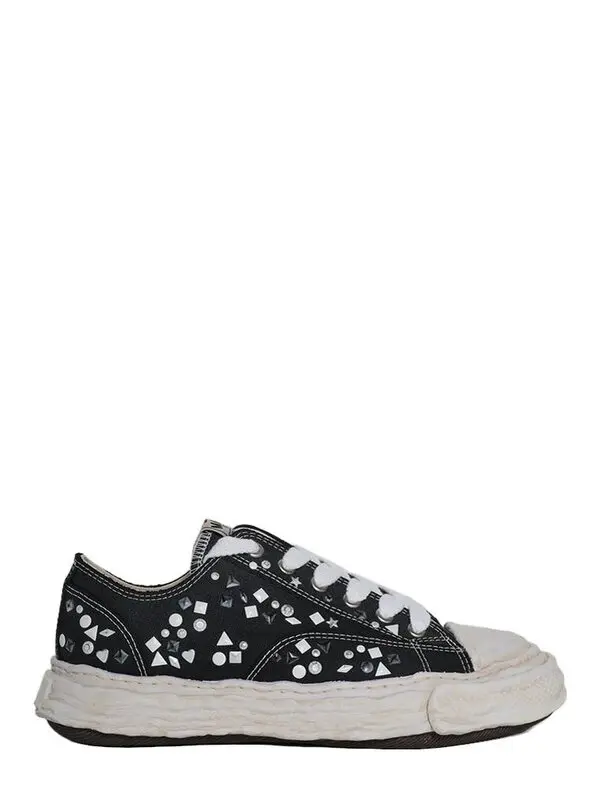 Mihara Yasuhiro Peterson Og Sole Embellished Low Top Sneakers - Black