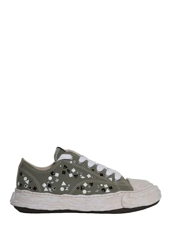 Mihara Yasuhiro Peterson Og Sole Embellished Low Top Sneakers - Green