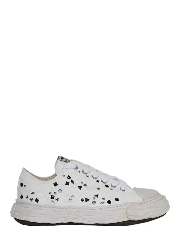 Mihara Yasuhiro Peterson Og Sole Embellished Low Top Sneakers - White