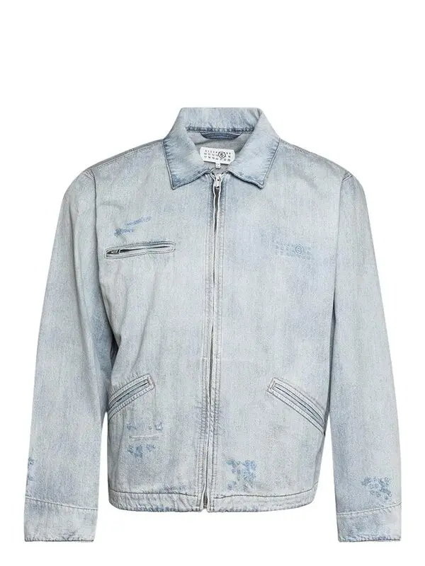 MAISON MARGIELA Sports Jacket - Light  Blue