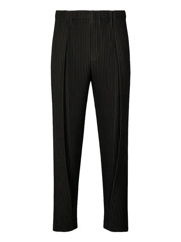 Issey Miyake Tailored Pleated Pants - Black