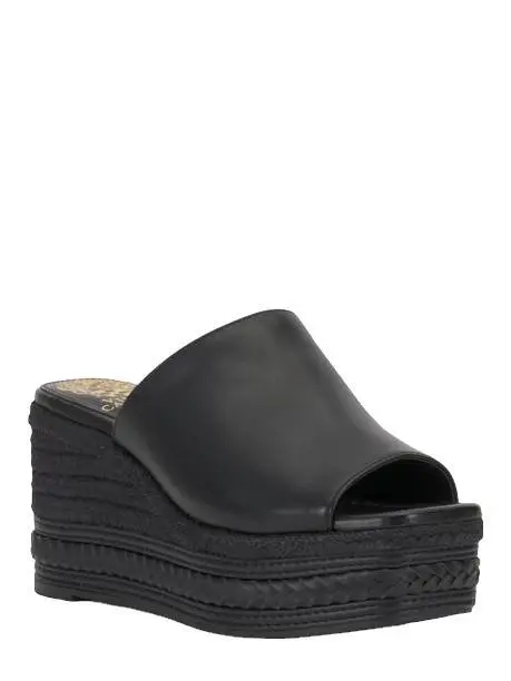 Vince Camuto Lierna Platform Wedge Sandal - Black