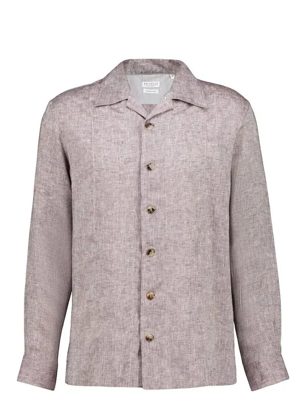 Brunello Cucinelli Nut Linen Shirt - Brown