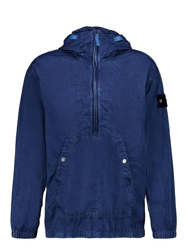 Stone Island Indigo Nylon Jacket - Blue