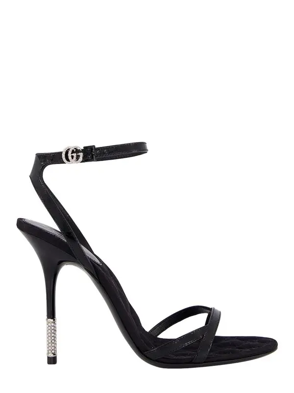 Gucci Calfskin High-heel Sandals - Black