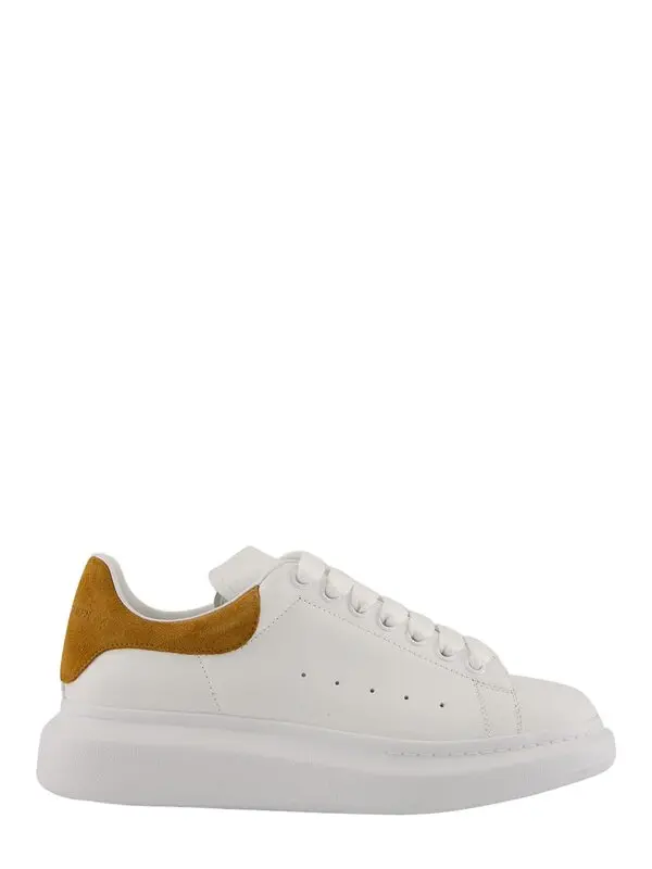 Alexander McQueen Oversized Sneaker In Calf Leather - Brown