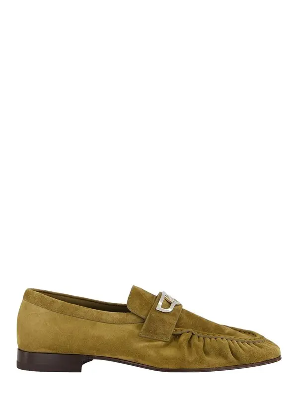 CHRISTIAN LOUBOUTIN Bronzo Calf Leather Moccasins - Brown