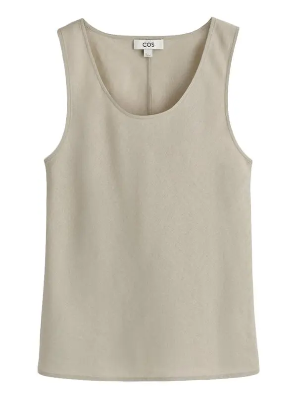 Cos Linen Tank Top - Beige