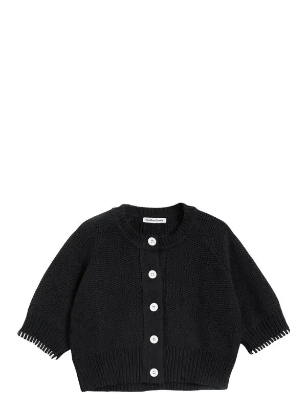 You Must Create Kwai Button Cardigan - Black