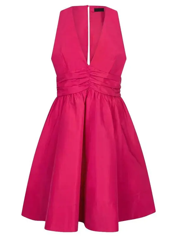 Liu Jo V-neck Gathered Dress - Pink