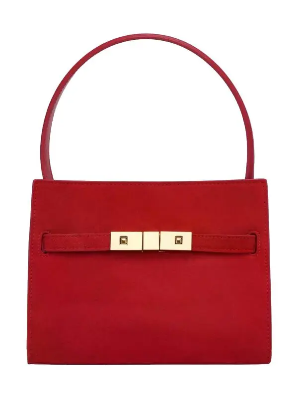 POTAMY Square-buckle Leather Mini Bag - Red