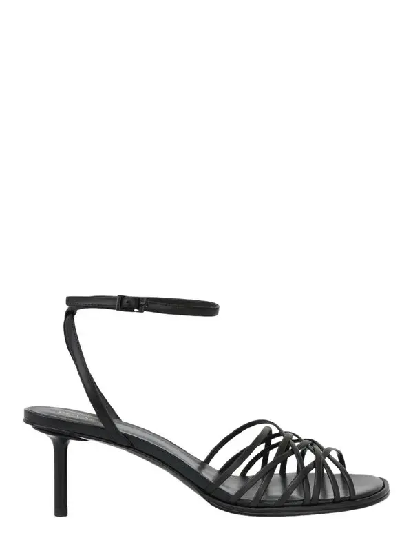 POTAMY Strappy Stiletto Sandals - Black