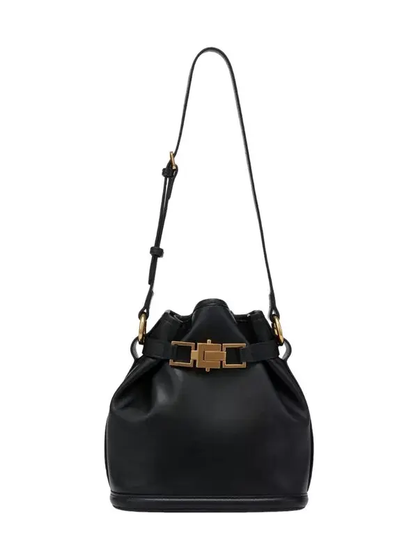 POTAMY Buckle Bag With Adjustable Strap - Black