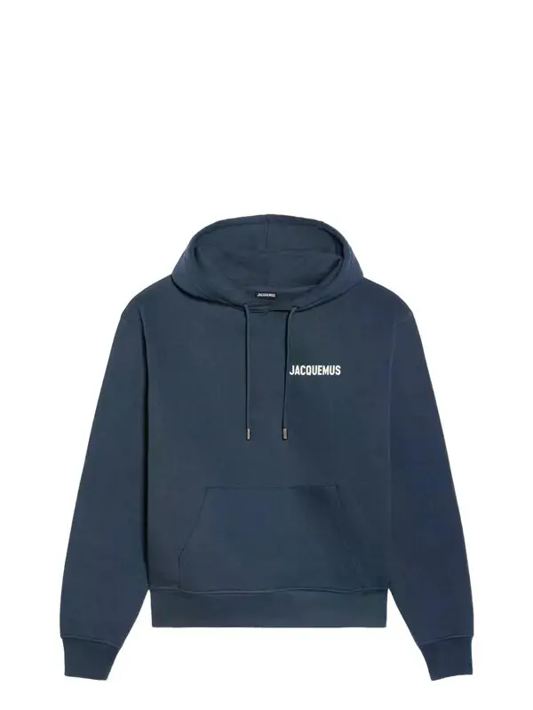 Jacquemus Cotton Hooded Sweatshirt - Blue