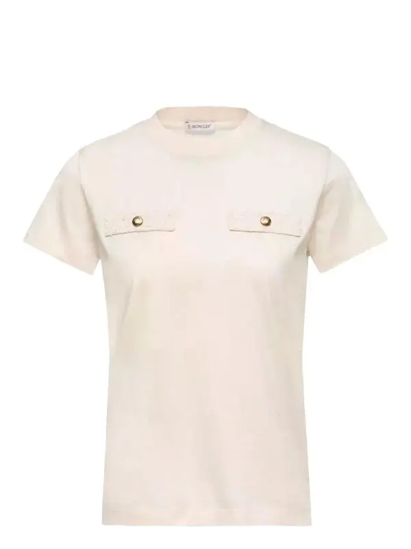 Moncler Mock-pockets T-shirt - Neutrals