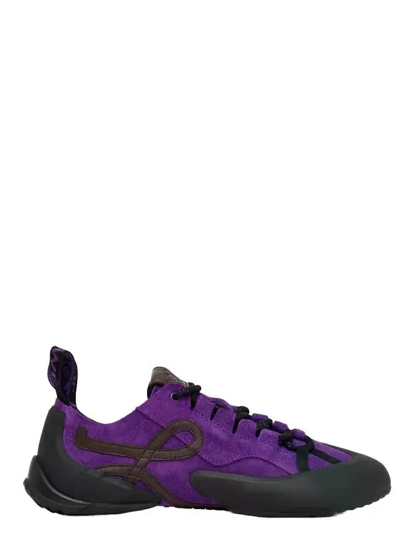 Loewe Grip Lace-up Anagram Sneakers - Purple