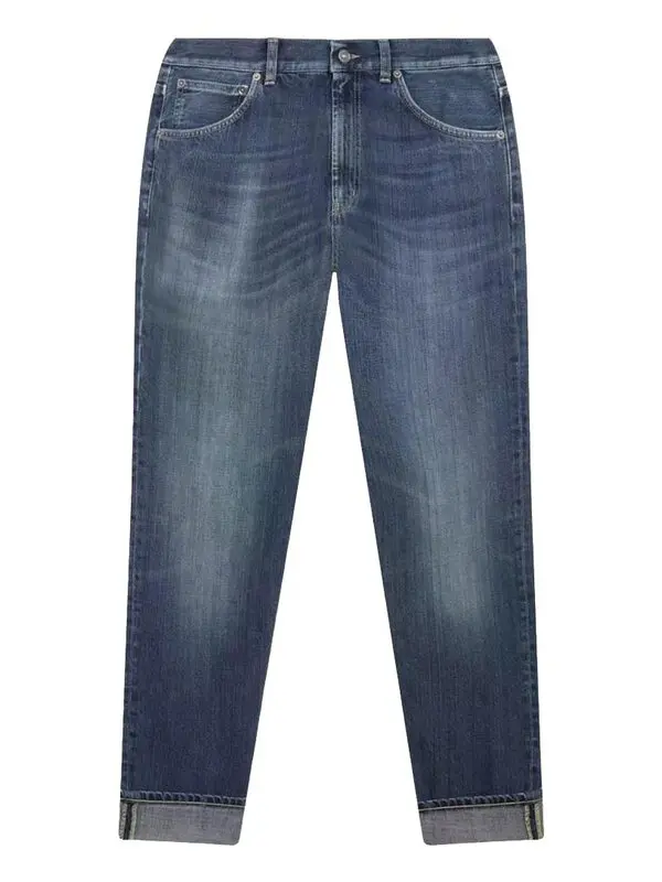 DONDUP Cuffed-hem Jeans - Blue