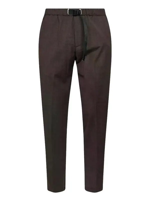 WHITE SAND Belted Trousers - Brown
